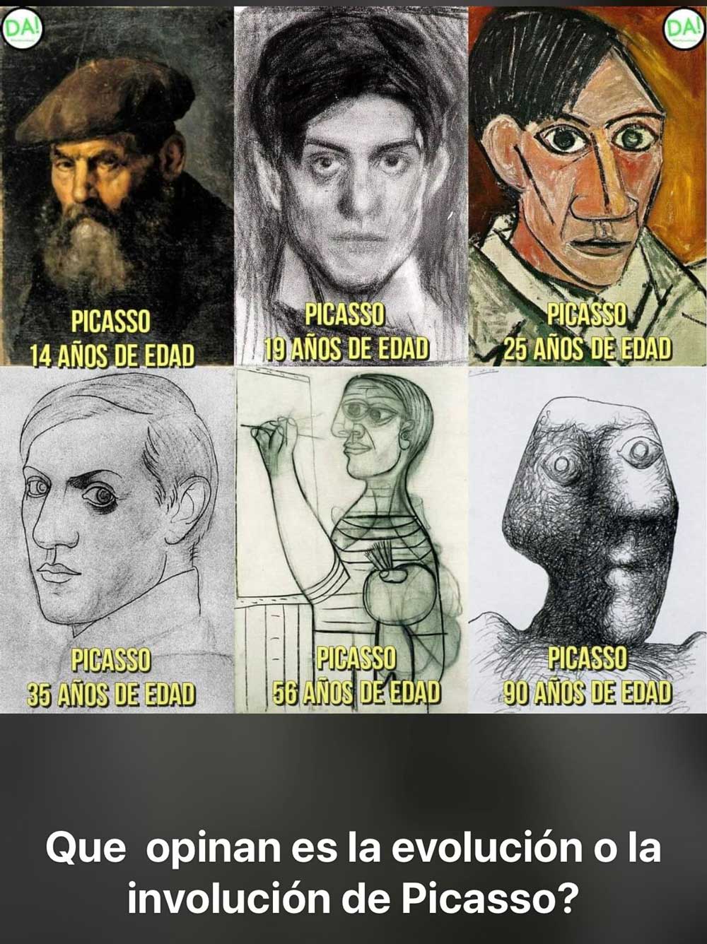 Evolución de picaso – Más arte , Más ciudad